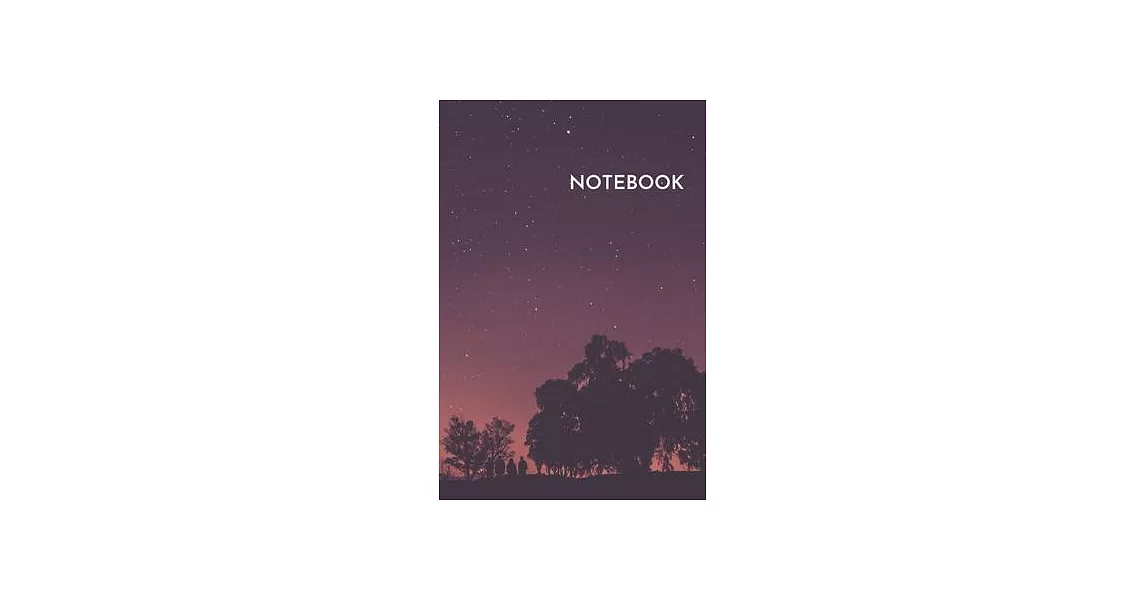 博客來-Notebook: Night Sky Blank Lined College Ruled Notebook 6x9 Inches ...