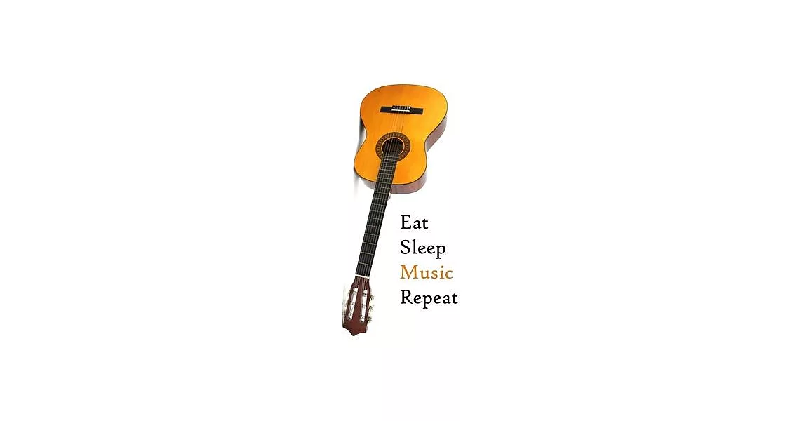 博客來-Eat Sleep Music Repeat: Lined Notebook / Journal Gift, 200 Pages ...