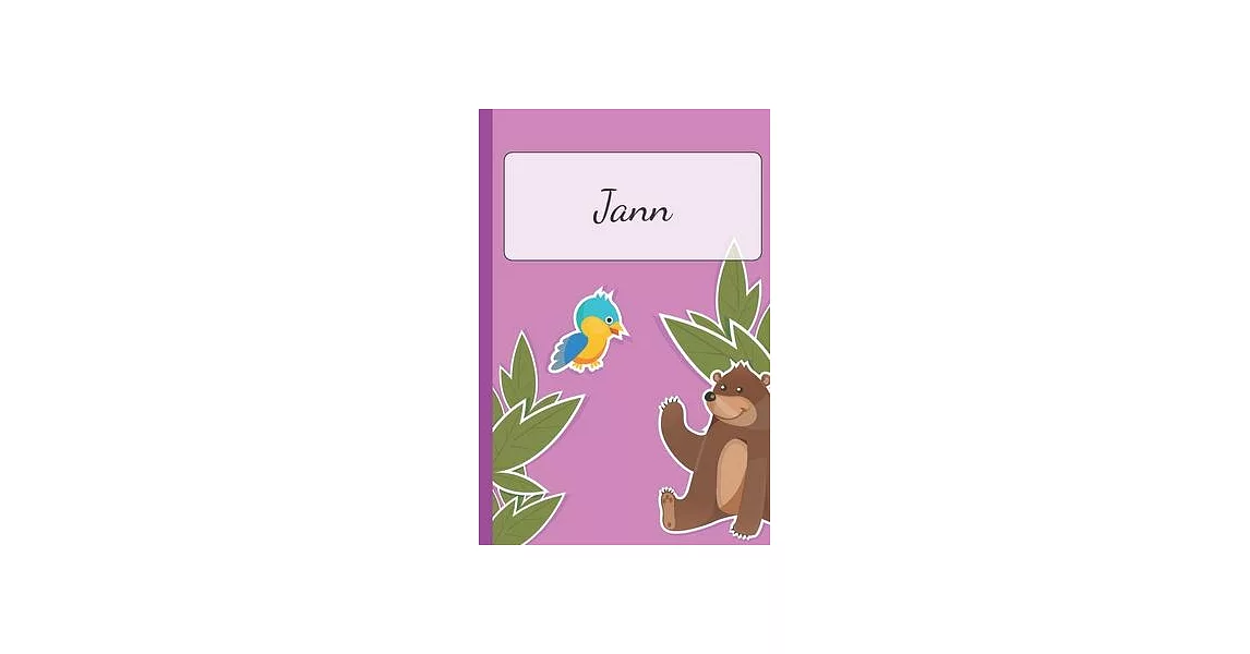 博客來-Jann: Personalized Name Notebook for Girls - Custemized 110 Dot ...