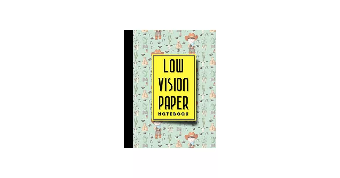 博客來-Low Vision Paper Notebook: vision handwriting paper, Low Vision ...