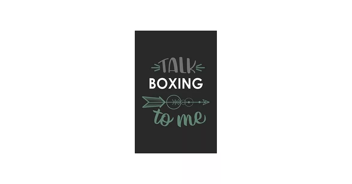 博客來-Talk BOXING To Me Cute BOXING Lovers BOXING OBSESSION Notebook A ...