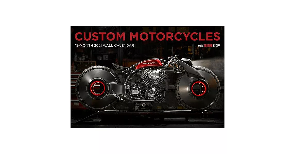 博客來-Custom Motorcycle Calendar 2021