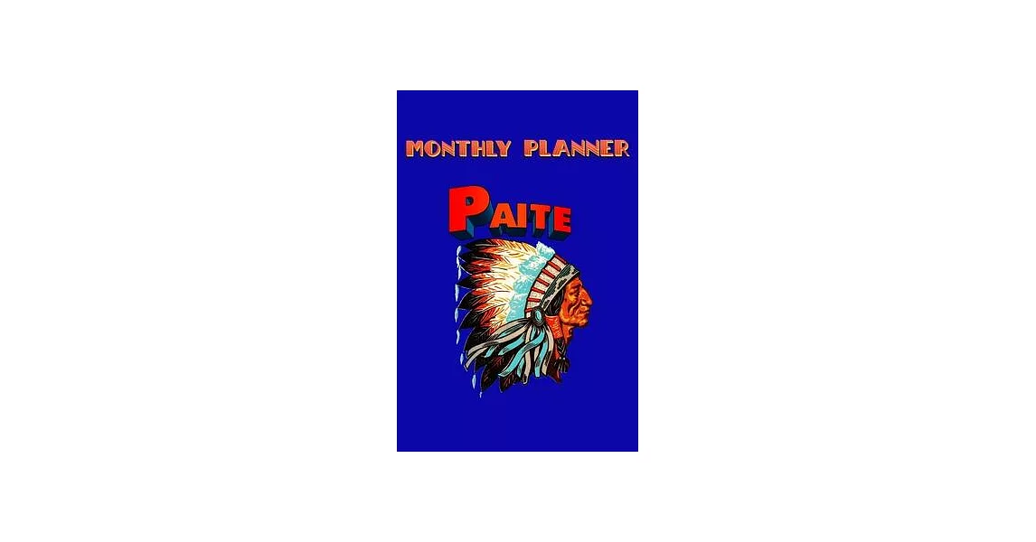 博客來-Monthly Planner Paite Tribe Retro: 120 Page Monthly Planner Art ...