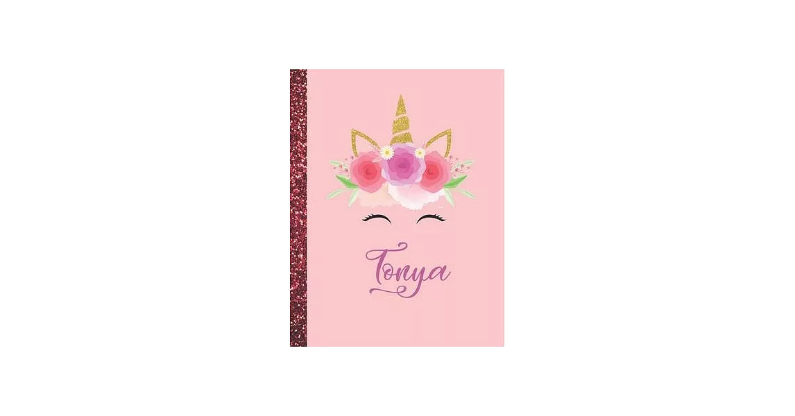 博客來-Tonya: Tonya Marble Size Unicorn SketchBook Personalized White ...