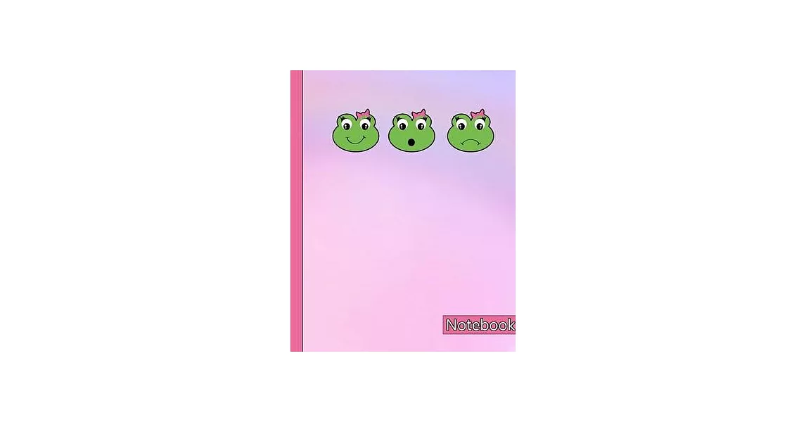 博客來-Notebook: Green Funny Froggy Notebook Journal For Girls- 8x10 in ...