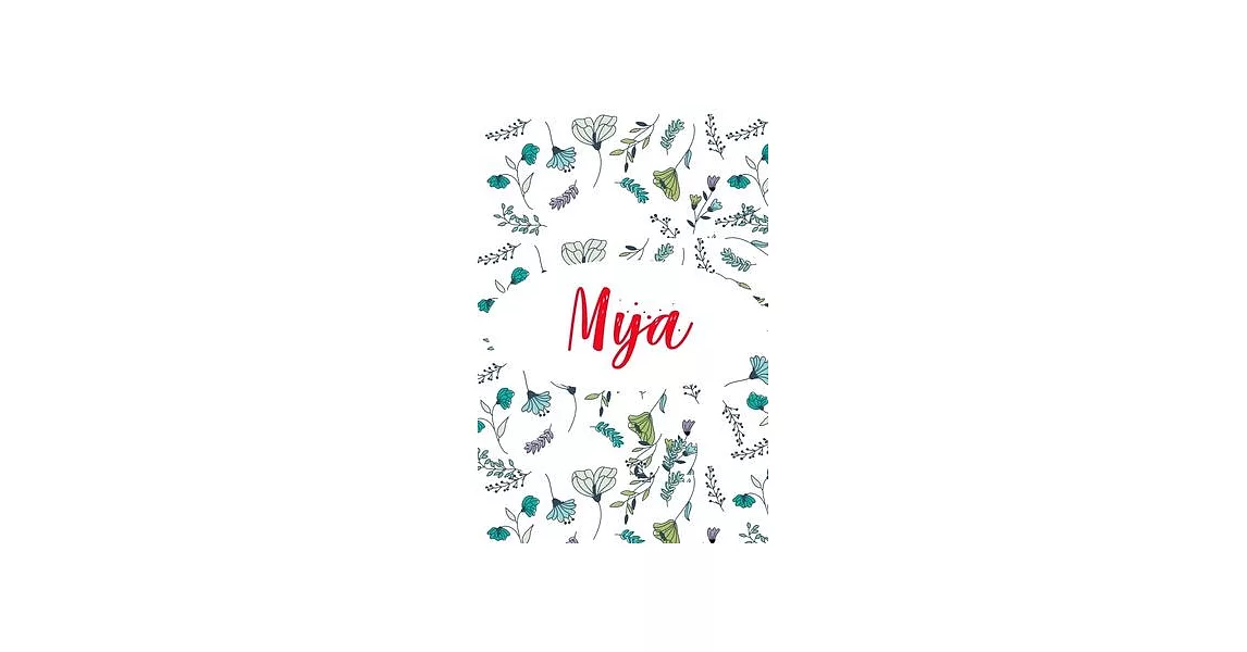 博客來-Mya: ⭐ 6x9 Lined notebook Journal - 120 pages - Personalized Gift ...