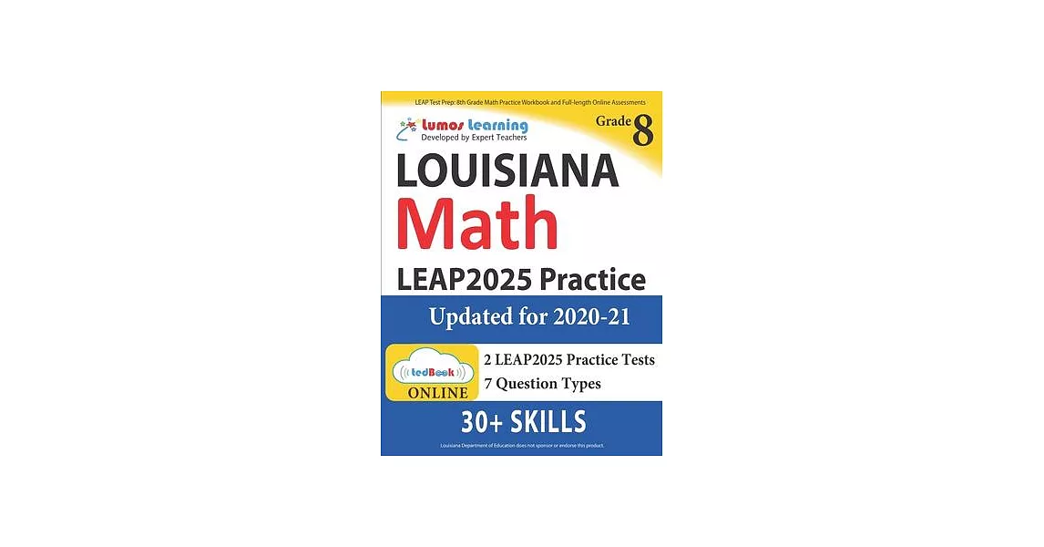 博客來-LEAP Test Prep: 8th Grade Math Practice Workbook and Full-length ...