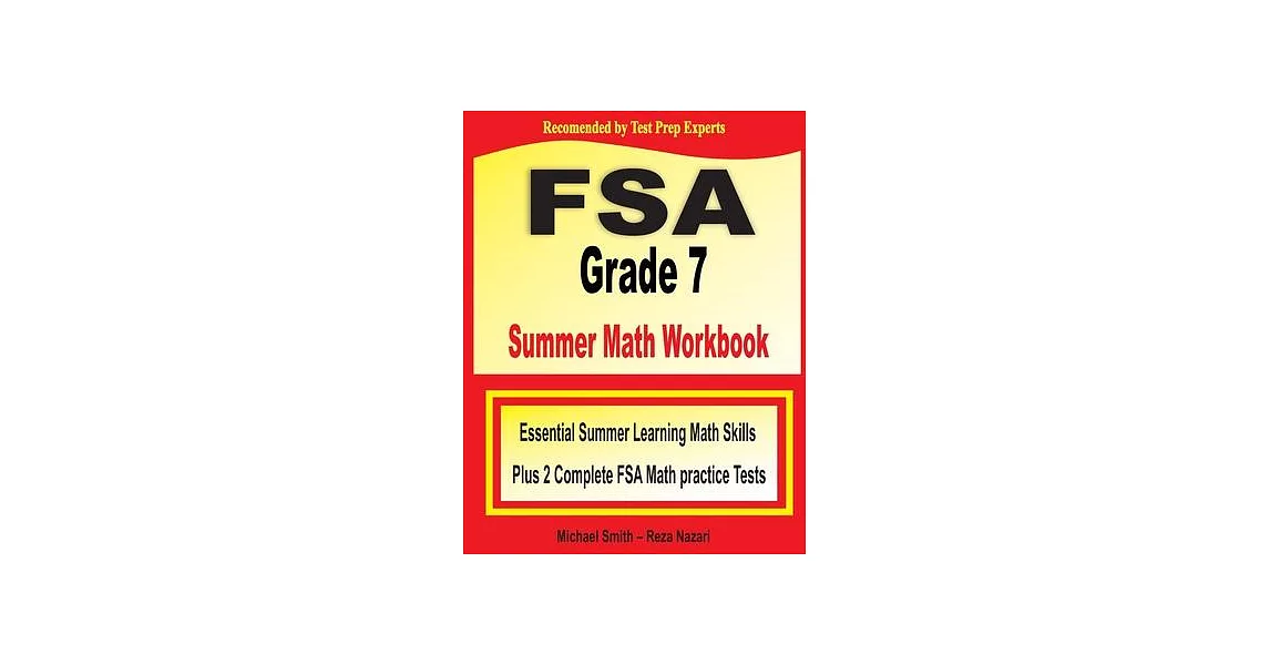 博客來-FSA Grade 7 Summer Math Workbook: Essential Summer Learning Math ...