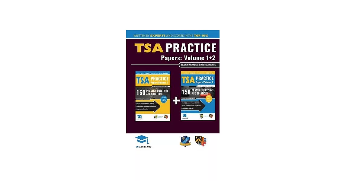 博客來-TSA Practice Papers Volumes One & Two: 6 Full Mock Papers, 300 ...