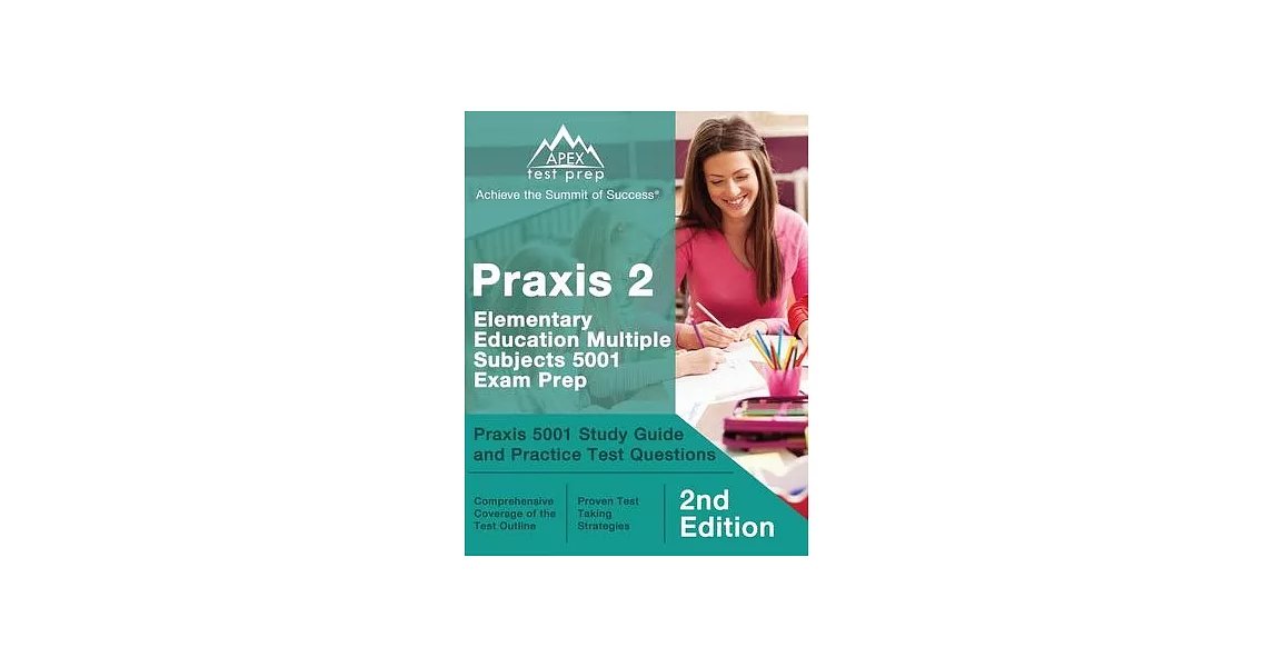 博客來-Praxis 2 Elementary Education Multiple Subjects 5001 Exam Prep: Praxis 5001 Study Guide and ...
