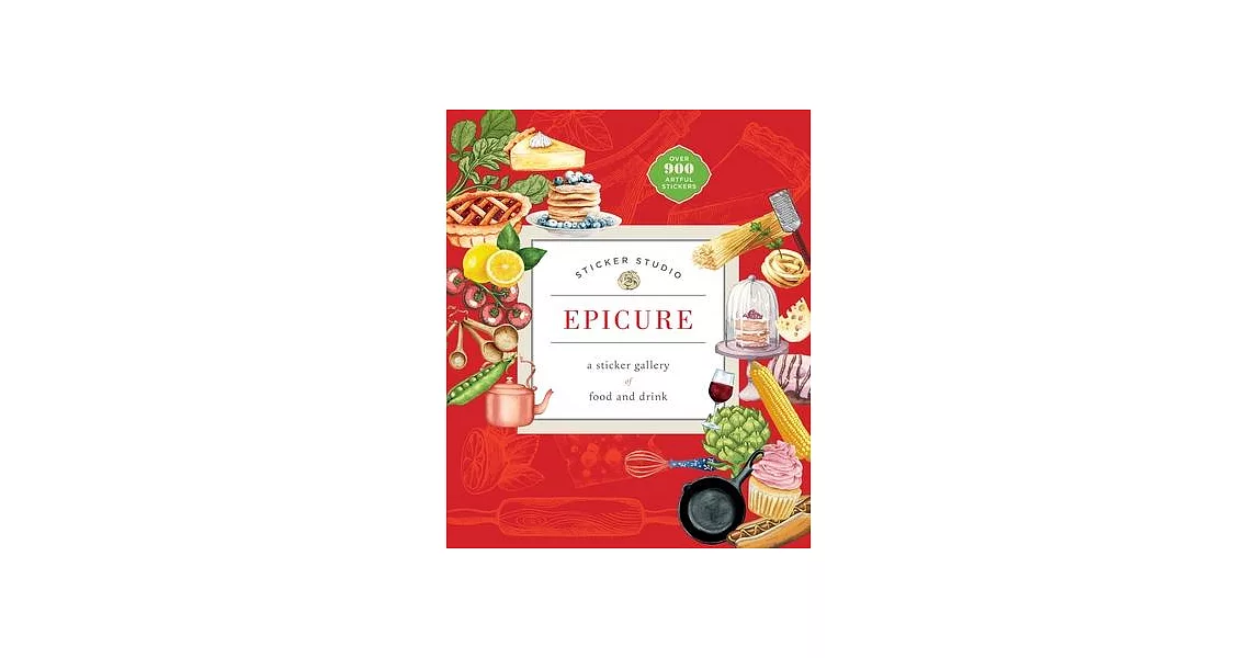 博客來-Sticker Studio: Epicure: A Sticker Gallery of Food and Drink