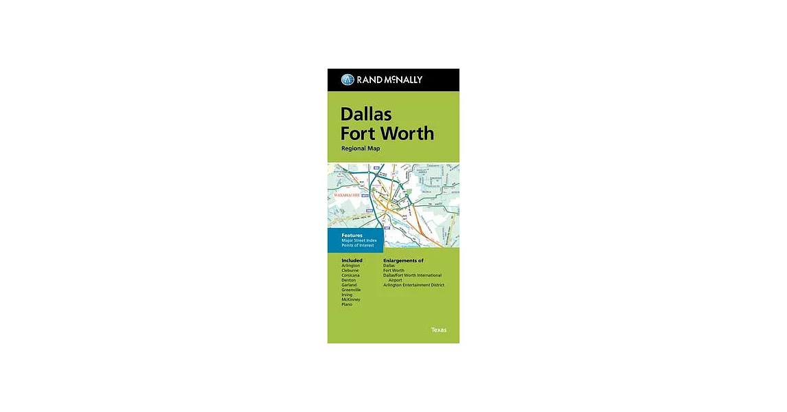 博客來-Rand McNally Folded Map: Dallas Fort Worth Regional Map