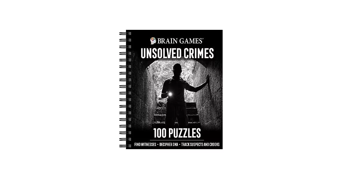 博客來-Brain Games - Unsolved Crimes: 100 Puzzles