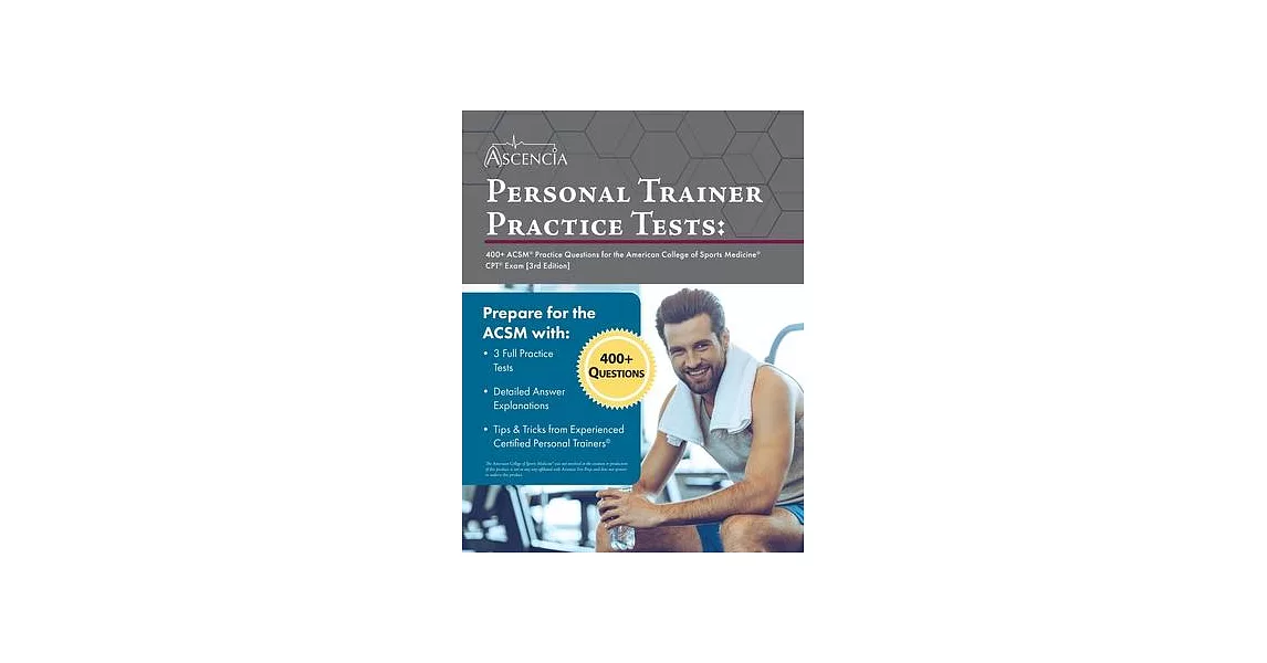 博客來-Personal Trainer Practice Tests: 400+ ACSM Practice Questions for ...