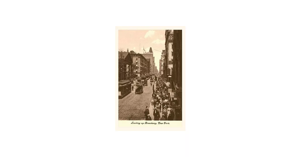 博客來-Vintage Journal Vintage View of Broadway, New York City