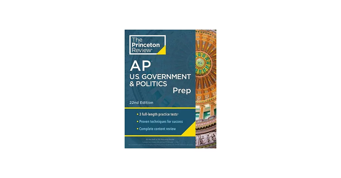 博客來-Princeton Review AP U.S. Government & Politics Prep, 2024: 3 ...