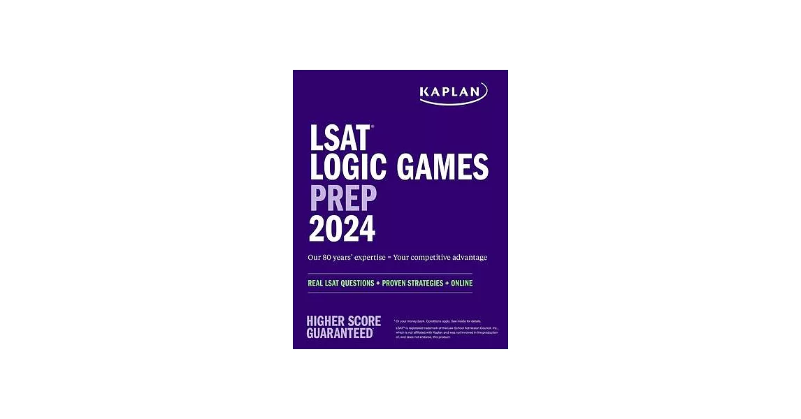 博客來-LSAT Logic Games Prep 2024: Last Chance to Take the LSAT with Logic ...