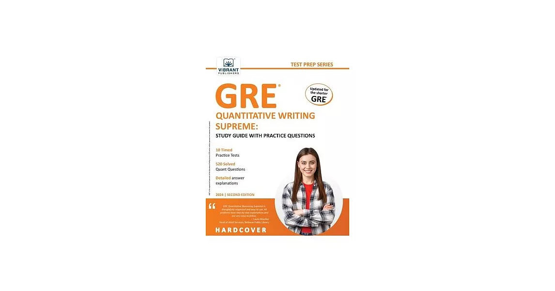 博客來-GRE Quantitative Reasoning Supreme: Study Guide with Practice Questions