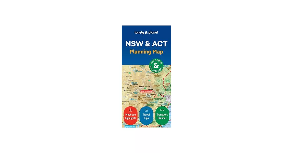 博客來-Lonely Planet New South Wales & ACT Planning Map 2