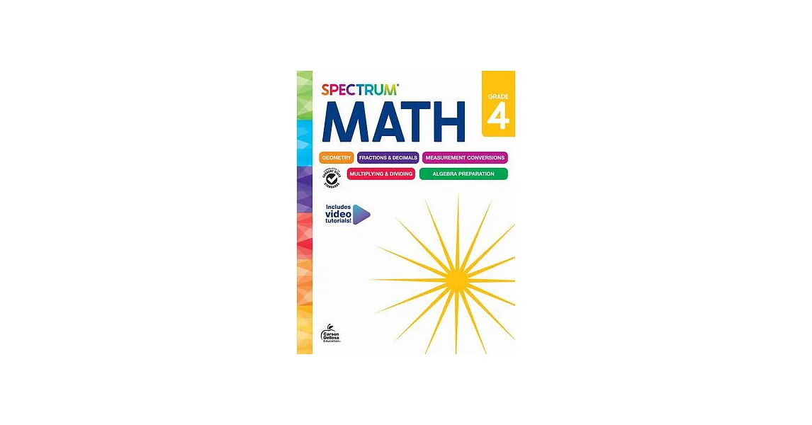 博客來-Spectrum Math Workbook, Grade 4