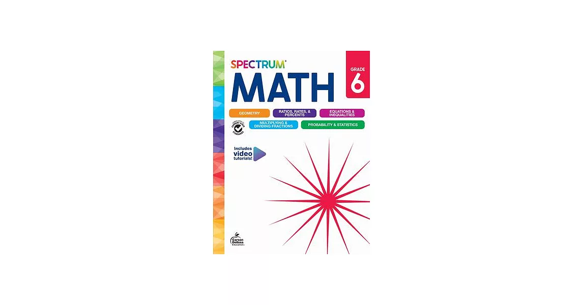 博客來-Spectrum Math Workbook, Grade 6