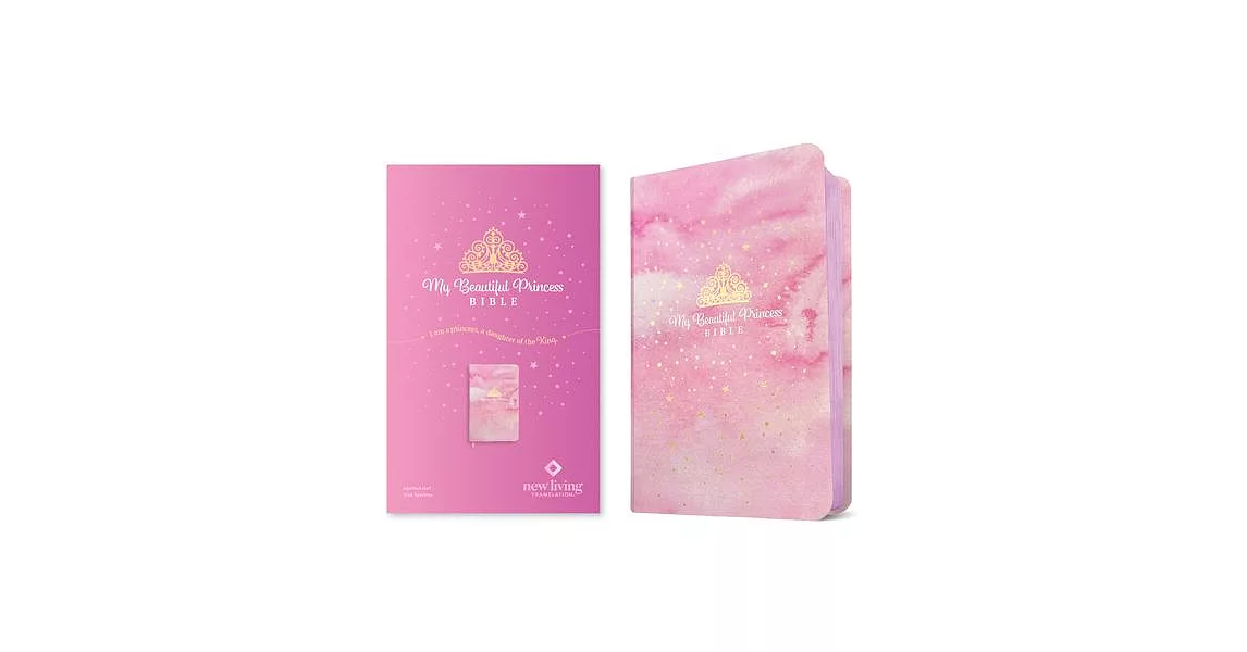 博客來-My Beautiful Princess Bible NLT (Leatherlike, Pink Sparkles)