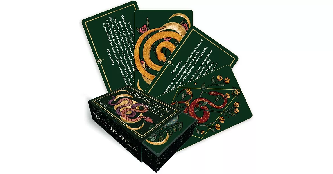 博客來-Protection Spells: 36 Cards for Magical Self-Defense (36 Full-Color ...