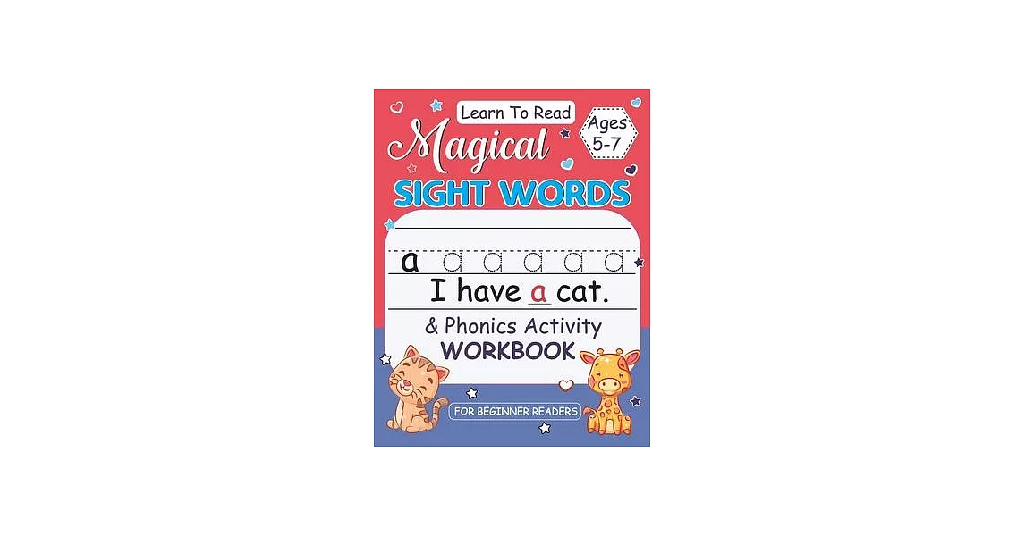 博客來-Magical Sight Words for Kids 5-7: Activity Book for Beginner ...