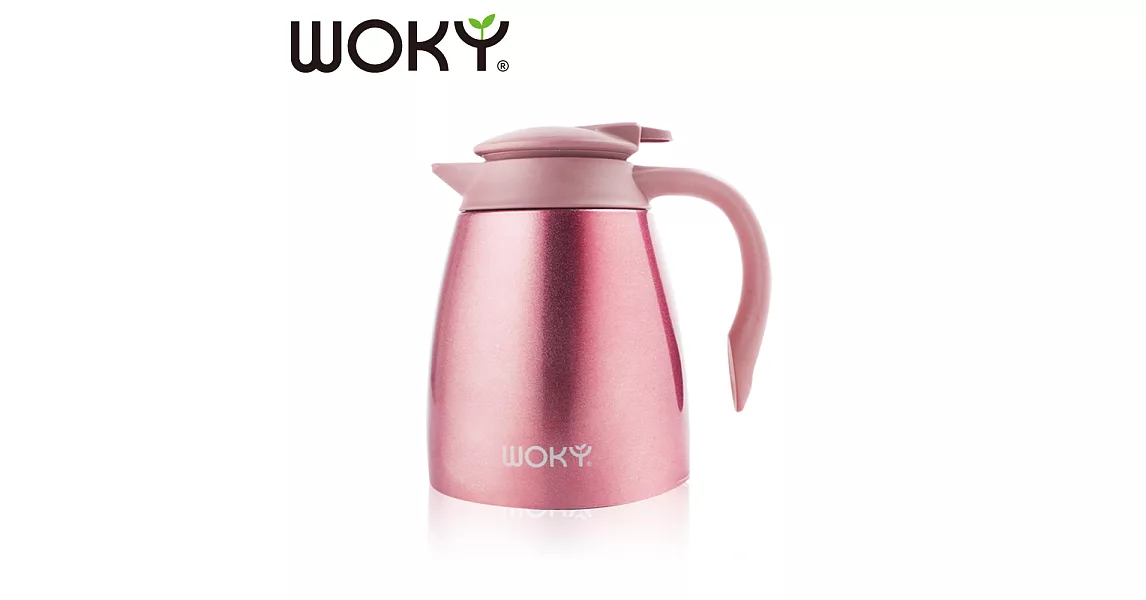 博客來-【WOKY 沃廚】 304不鏽鋼真空保溫壺1100ML(4色可選)玫瑰金