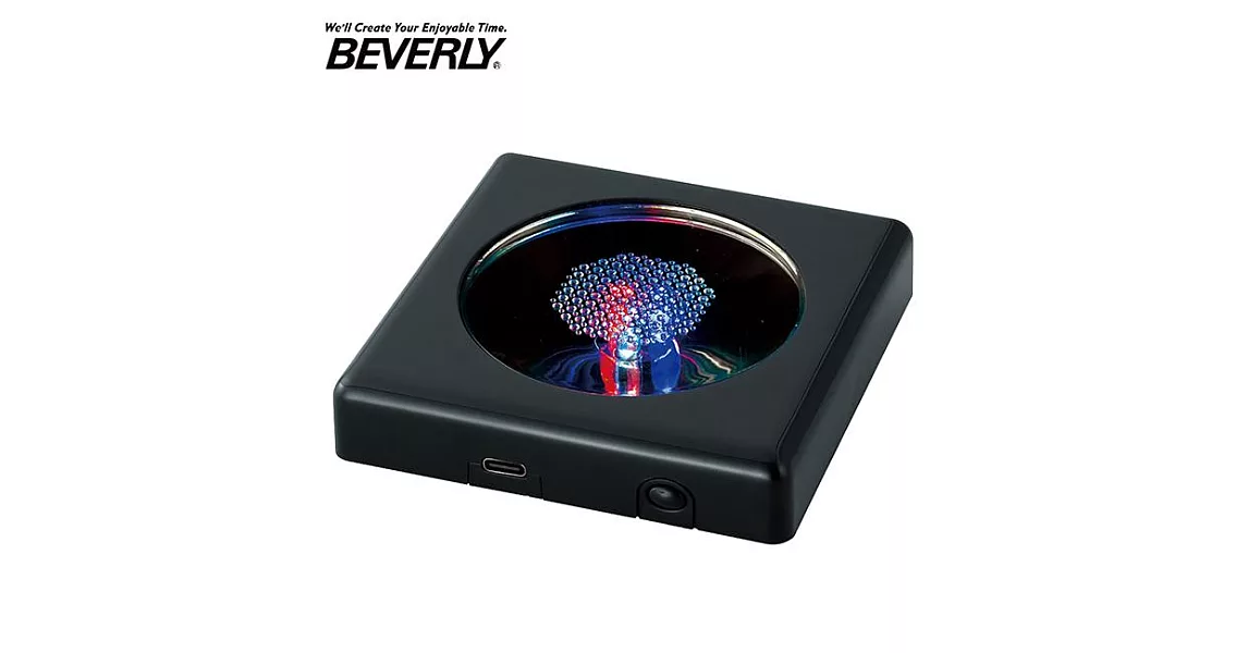 博客來-【日本正版授權】BEVERLY LED 發光底座 展示台座/水晶拼圖專用/展示座 - 黑色款