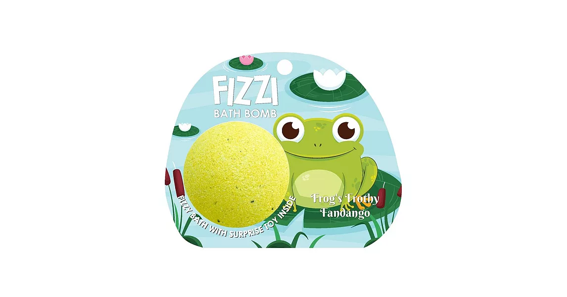 博客來-泰國SABOO 炫彩護膚沐浴球-FROG’S FROTHY FANDANGO 青蛙泡沫浴(內附驚喜小玩具)[台灣代理公司貨]