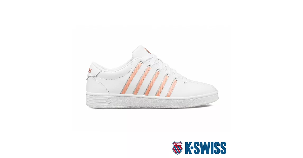 博客來-K-SWISS Court Pro II CMF時尚運動鞋-女 US8 白/粉橘