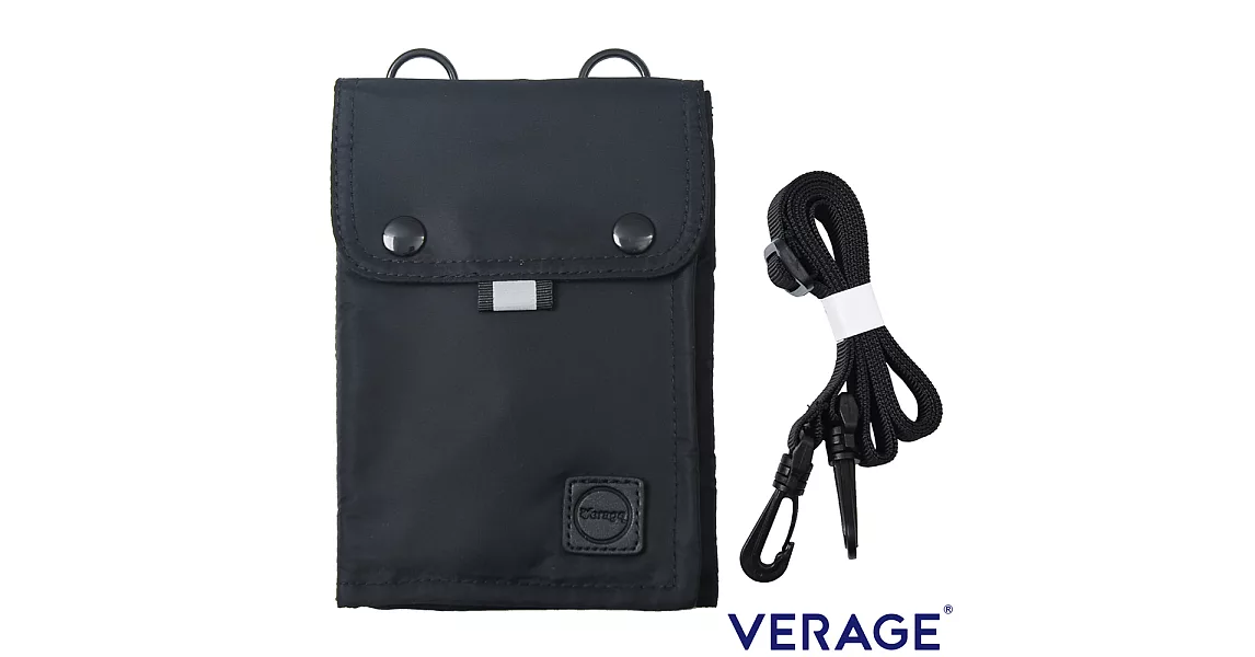 博客來-Verage 維麗杰 RFID輕便旅行頸包(黑)