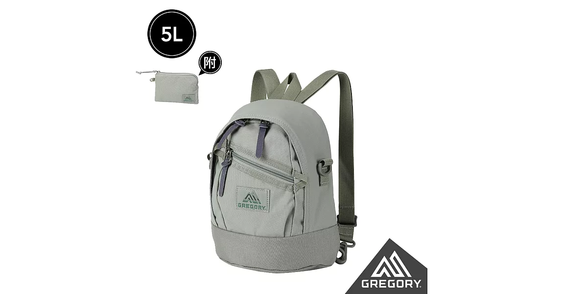 博客來-Gregory 4L LADYBIRD MINI BACKPACK 兩用迷你後背包 清新綠