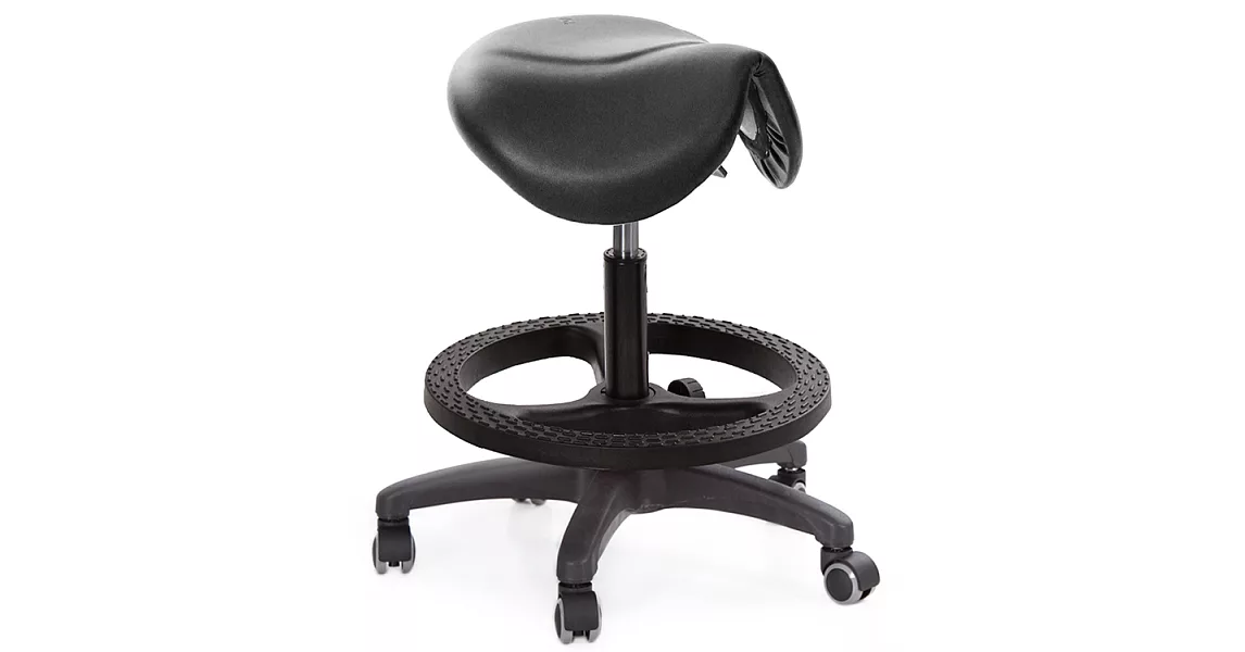 博客來-GXG 立體泡棉 小馬鞍 工作椅 (塑膠踏圈/防刮輪) TW-81T7 EXK 請備註規格