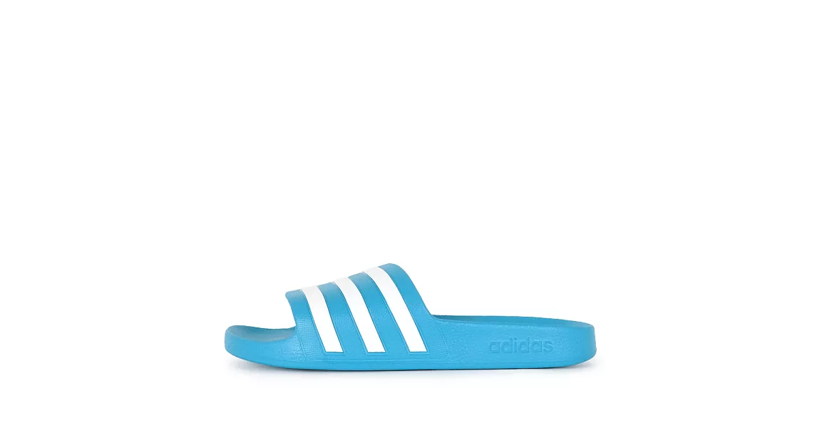 博客來-Adidas Adilette Aqua [FY8047] 男女 涼鞋 拖鞋 運動 休閒 舒適 輕量 海灘 游泳 水藍 26.5cm 藍/白