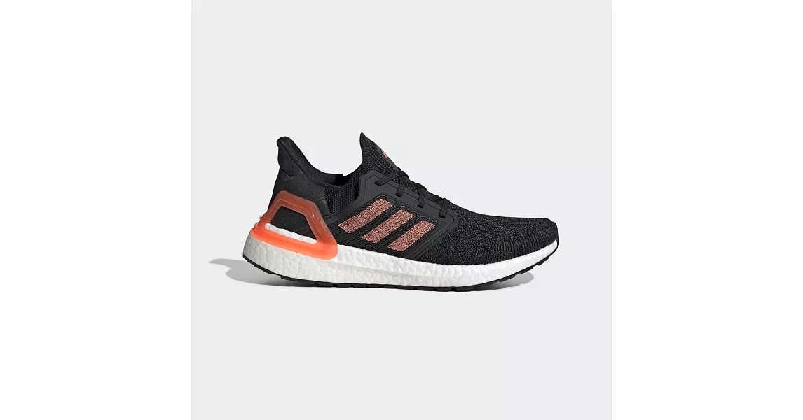 博客來-Adidas Ultraboost 20 W [EG0717] 女鞋 運動 慢跑 休閒 緩震 情侶 穿搭 愛迪達 黑橘 23cm 黑/橘