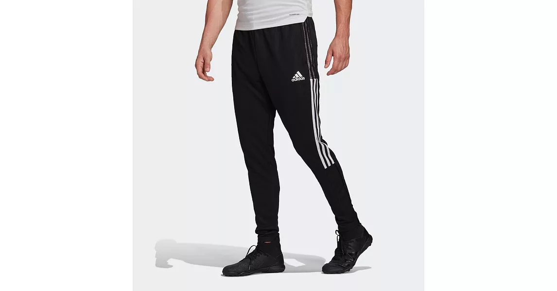 博客來-Adidas TIRO21 TK PNT [GH7305] 男 長褲 運動 休閒 訓練 亞洲版 窄款 三線條 愛迪達 黑 2XL 黑/白