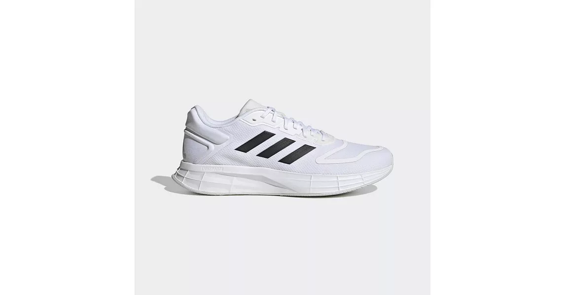 博客來-Adidas Duramo 10 [GW8348] 男女 慢跑鞋 運動 健身 休閒 輕量 透氣 舒適 穿搭 愛迪達 白黑 28cm 白/黑