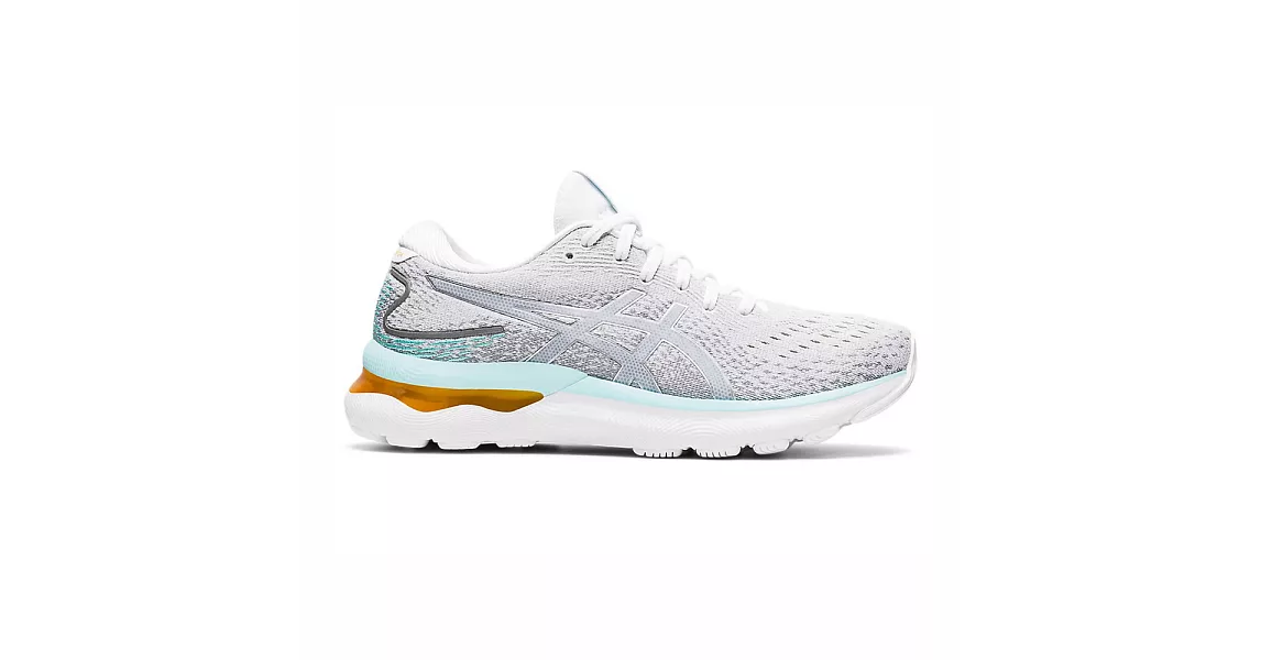 博客來-Asics GEL-Nimbus 24 [1012B201-100] 女 慢跑鞋 運動 路跑 彈力 穩定 亞瑟士 白銀