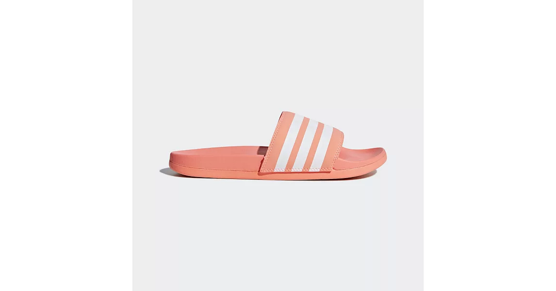 博客來-Adidas Adilette Comfort [B43528] 女 涼鞋 拖鞋 運動 休閒 時尚 經典 橘白 愛迪達