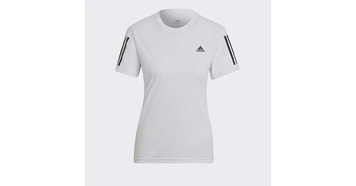 博客來-Adidas OWN The Run Tee [HB9380] 女 短袖上衣 T恤 亞洲版 運動 慢跑 吸濕 排汗 白