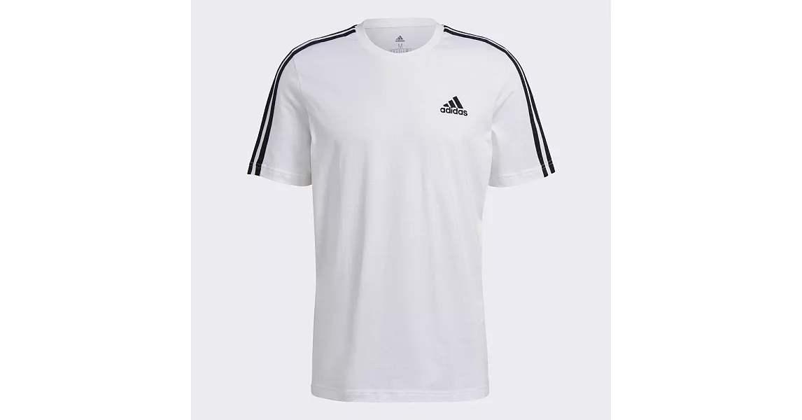 博客來-Adidas M 3s Sj T [GL3733] 男 短袖 上衣 T恤 運動 休閒 舒適 棉質 愛迪達 白