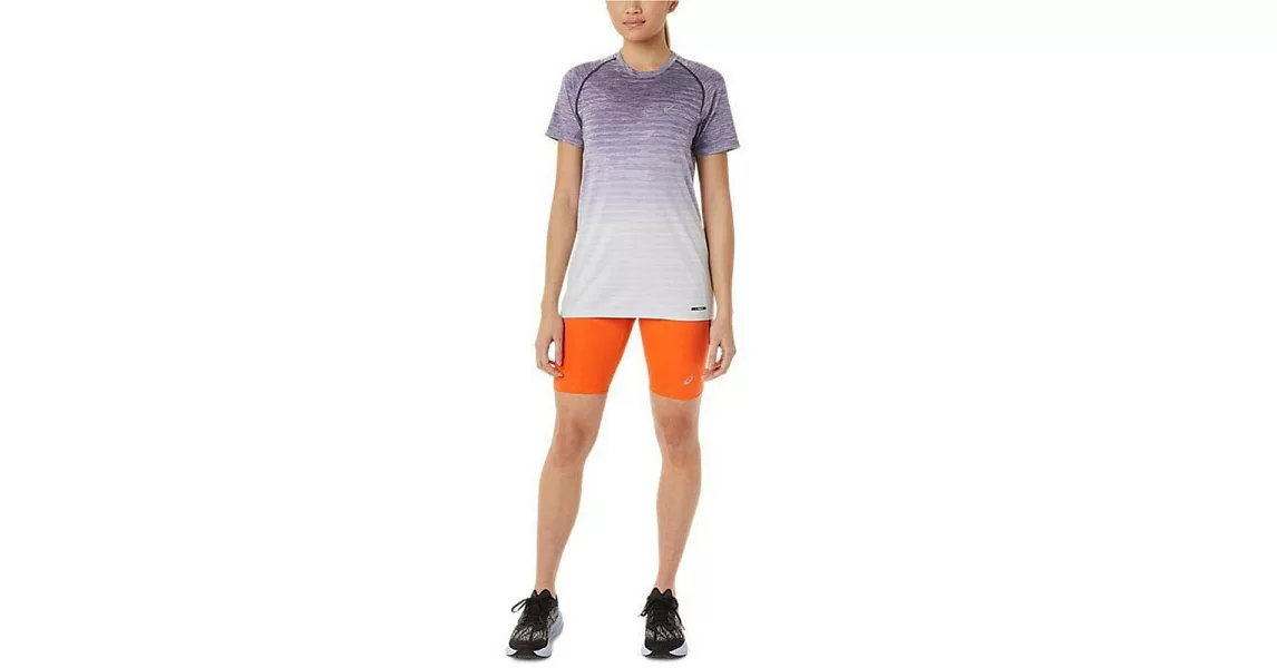 博客來-Asics [2012C385-501] 女 短袖 上衣 T恤 運動 跑步 訓練 健身 輕量 透氣 快乾 亞瑟士 紫