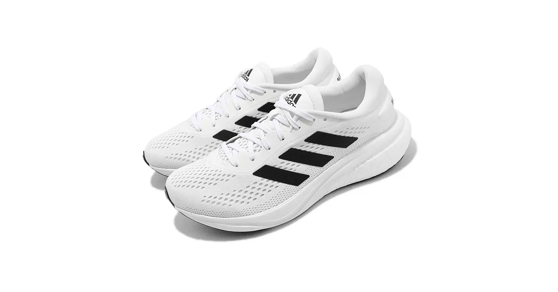 博客來-adidas 慢跑鞋 Supernova 2 M 男鞋 白 黑 緩震 透氣 運動鞋 愛迪達 GW9089