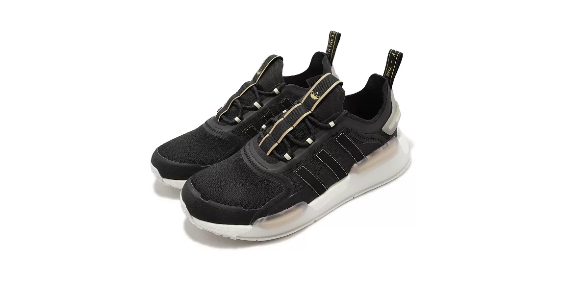 博客來-adidas 慢跑鞋 NMD_V3 W 女鞋 黑 白 Boost 緩震 運動鞋 三葉草 愛迪達 GY4189