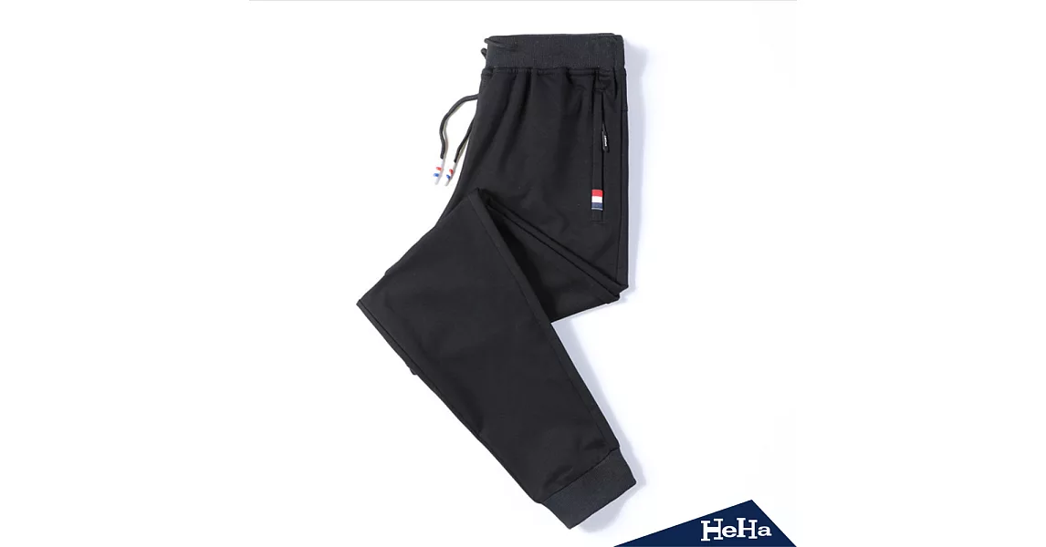博客來-【HeHa】M-8XL 大碼運動休閒束口長褲 四色 2XL 黑色