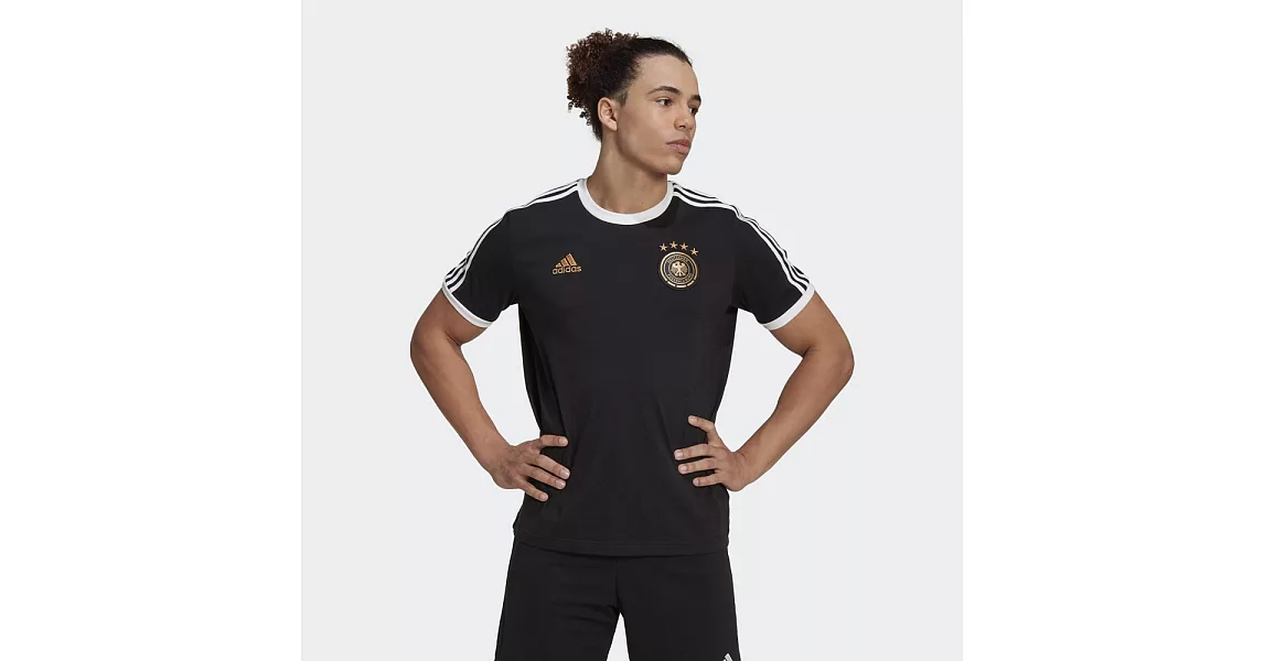 博客來-ADIDAS DFB DNA 3S 德國國家隊 男短袖上衣 -HF4065 L 黑