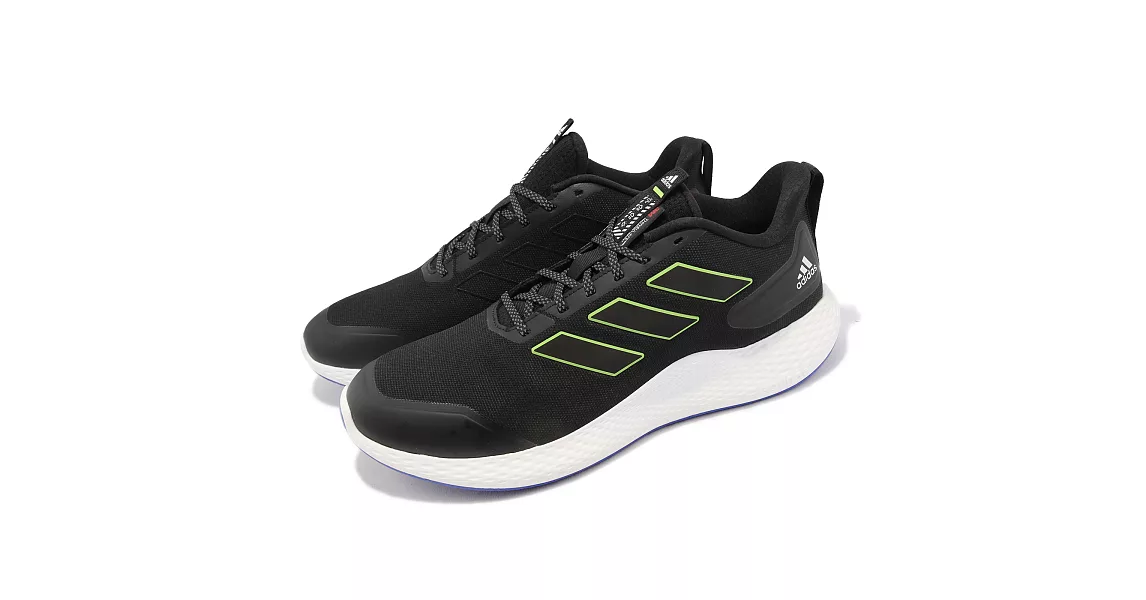 博客來-adidas 慢跑鞋 Edge Gameday GUARD 男鞋 黑 白 防潑水 反光 運動鞋 愛迪達 H03586
