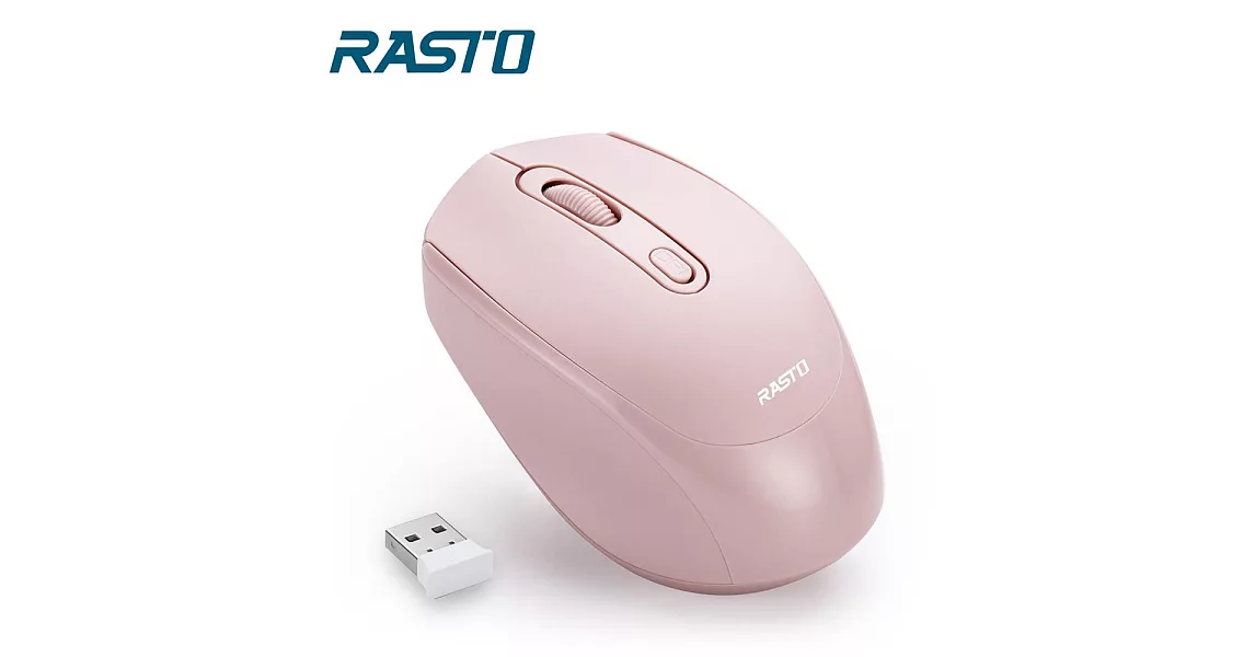 博客來-RASTO RM10 超靜音無線滑鼠 粉紅色